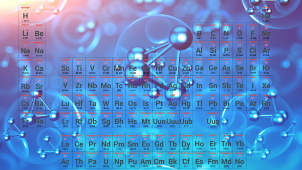 Periodic Table Of Elements Backgrounds V4, Motion Graphics | VideoHive